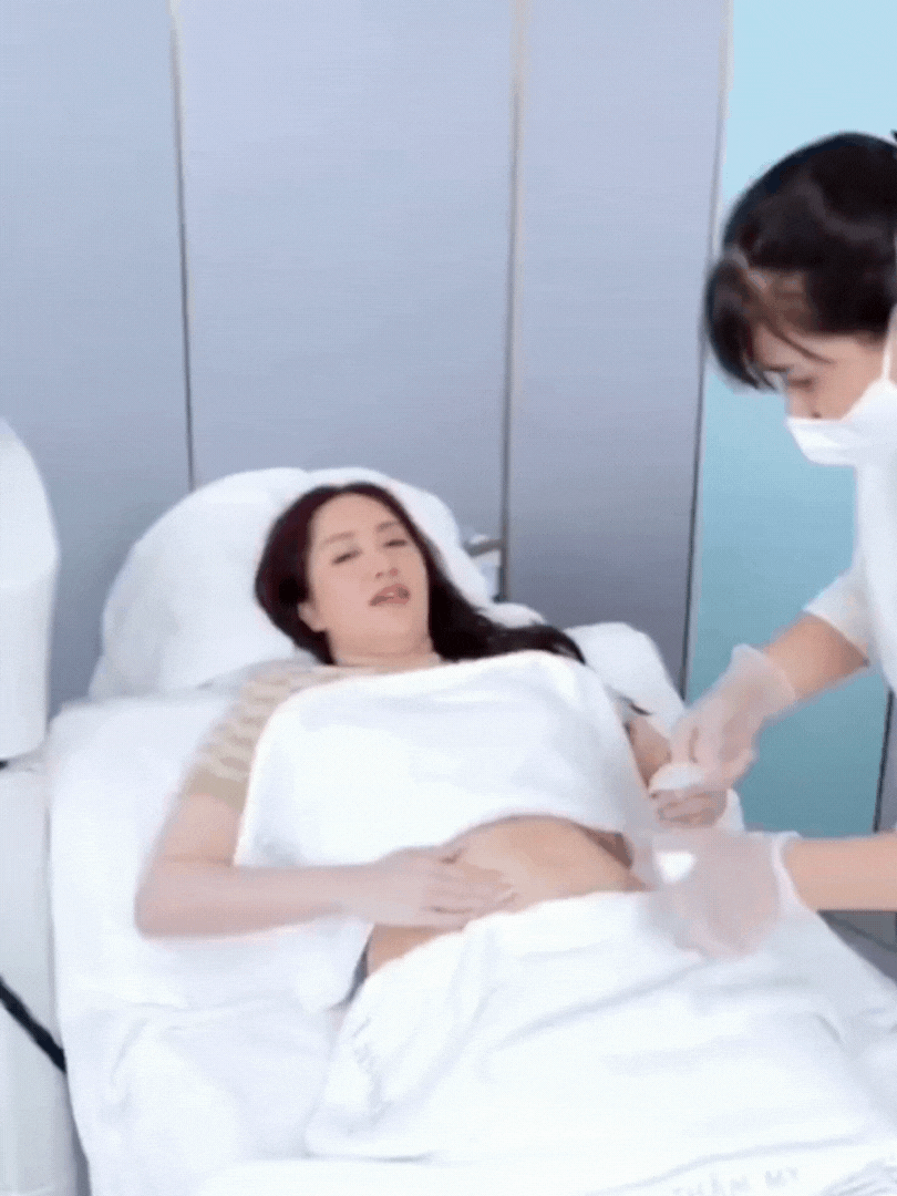 Khánh Thi chi nửa tỷ để lấy lại vóc dáng, lộ vòng 2 "núng nính" mỡ sau 3 lần sinh con với Phan Hiển